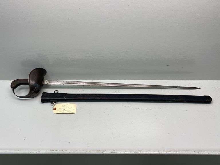 1914 US Cavalry Patton sword SA, Springfield Armory, with scabbard ...