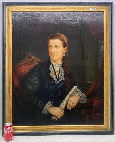 Antique William H. Weaver Portrait Painting, Restoration - Dixon's ...