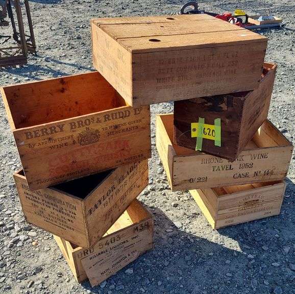 Vintage Wooden Crate Lot - Dixon's Auction at Crumpton