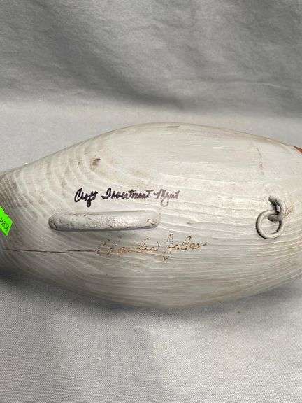 Charles Jobes Green Winged Teal Duck Decoy - Dixon's Auction at Crumpton