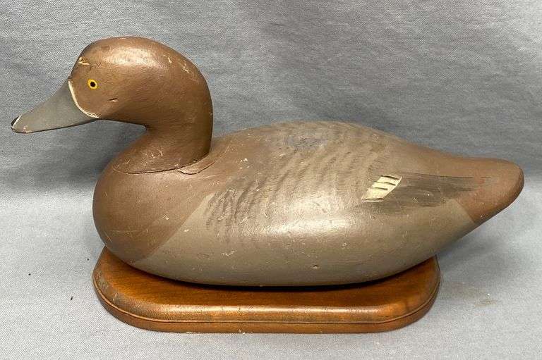 R. Madison Mitchell Redhead Hen Duck Decoy - Dixon's Auction at Crumpton