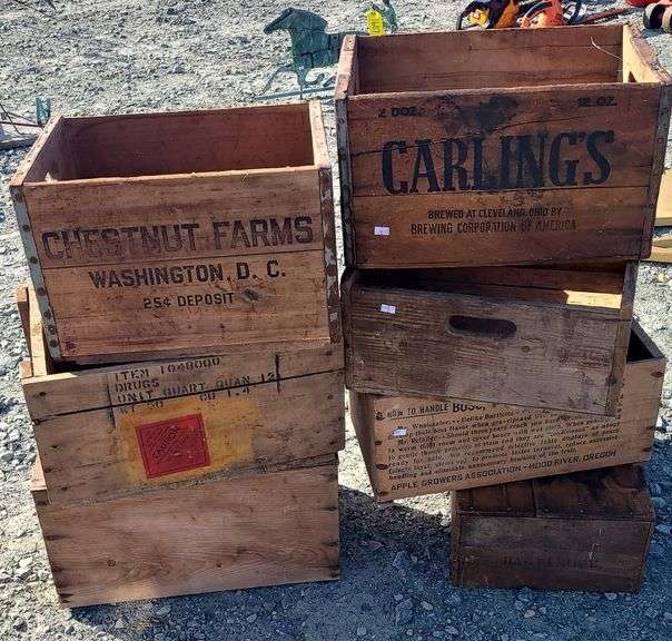 Vintage Wooden Crate Lot - Dixon's Auction at Crumpton