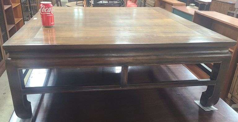 Chista Designer Chinese Style Square Coffee Table - Dixon's Auction at ...