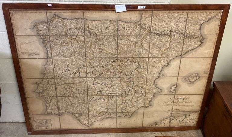 Antique Wall Map - Dixon's Auction at Crumpton