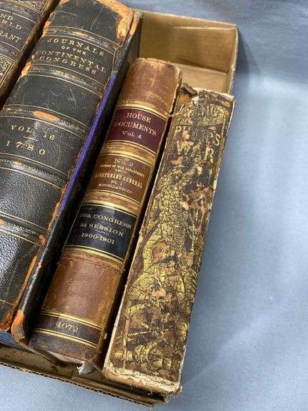 5 Antique American History Related Books - Dixon's Auction at Crumpton