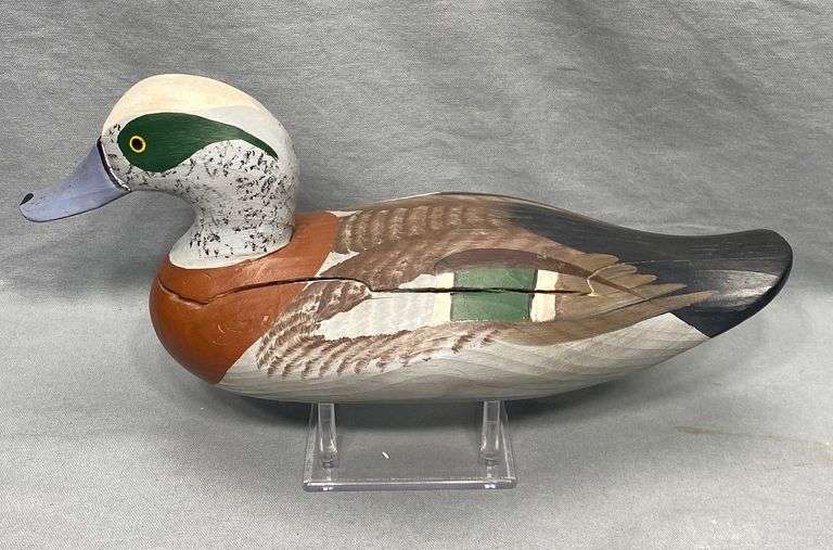 Charles Jobes Green Winged Teal Duck Decoy - Dixon's Auction at Crumpton