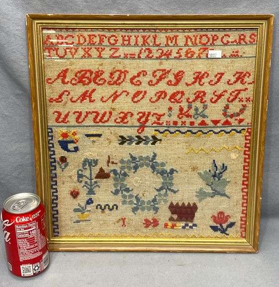 Antique Needlework Sampler - Dixon's Auction at Crumpton
