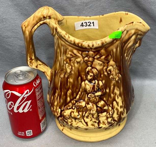 Antique Bennington Pottery Pitcher - Dixon's Auction at Crumpton