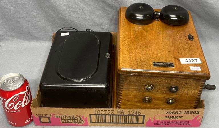 2 Antique Telephone Call Boxes - Dixon's Auction at Crumpton