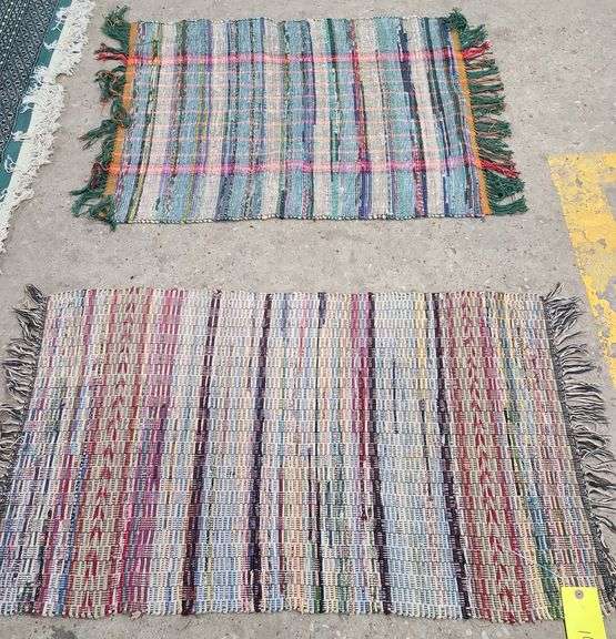 2 Small MCM Style Rugs - Dixon's Auction at Crumpton