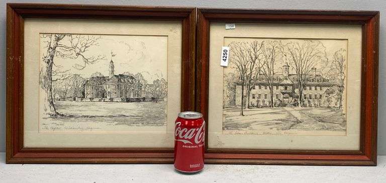 Pair Of Colonial Williamsburg Prints - Dixon's Auction at Crumpton