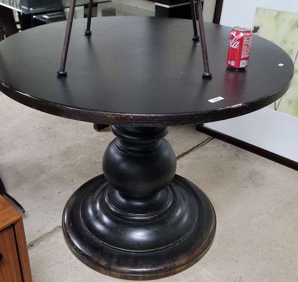 Modern Round Column Table, Scuffs - Dixon's Auction at Crumpton
