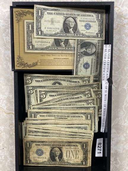 $77 Face Value Assorted Collectible US Paper Currency - Dixon's Auction ...