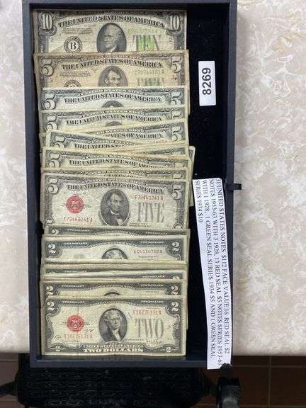 Collections Of $112 Face Value Assorted Collectible US Paper Currency ...