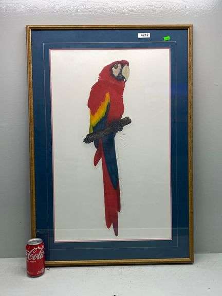 Lawrence Snyder Artist Signed Parrot Print - Dixon's Auction at Crumpton