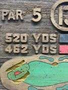 Vintage Carved Wood Golf Course Sign - Dixon's Auction at Crumpton