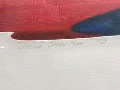 Lawrence Snyder Artist Signed Parrot Print - Dixon's Auction at Crumpton