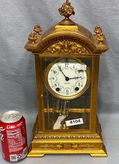 Antique Seth Thomas Crystal Regulator Clock - Dixon's Auction at Crumpton