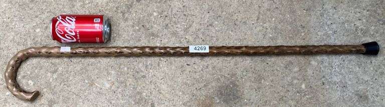 Antique Gnarled Wood Walking Stick - Dixon's Auction at Crumpton