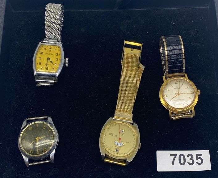 4 Vintage Wrist Watches Including Lord Nelson - Dixon's Auction at Crumpton