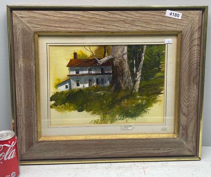 Watercolor Signed Doug Adams - Dixon's Auction at Crumpton