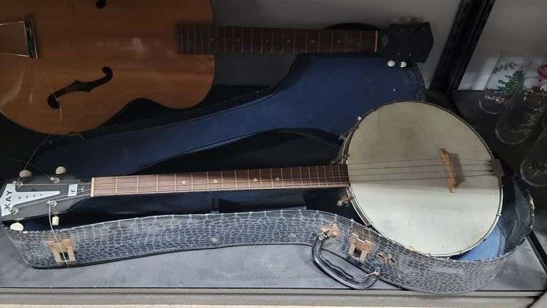 Vintage Kay Banjo & Case - Dixon's Auction at Crumpton