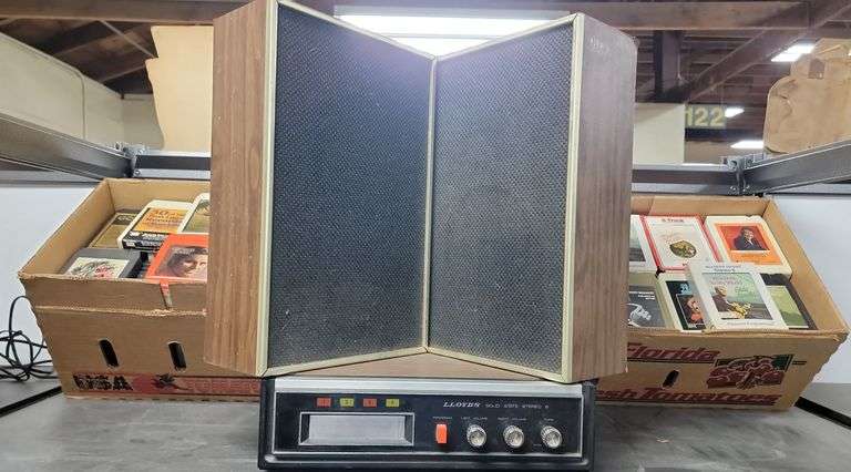 Vintage 8-Track Player + Tapes - Dixon's Auction at Crumpton