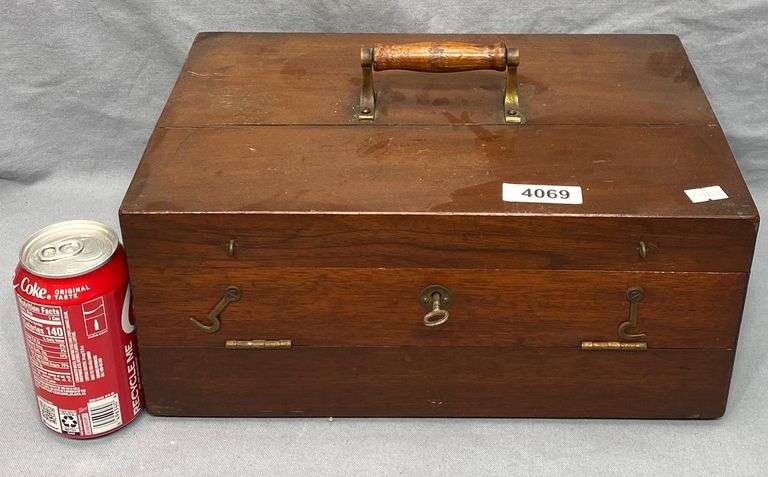 Antique Lock Box - Dixon's Auction at Crumpton