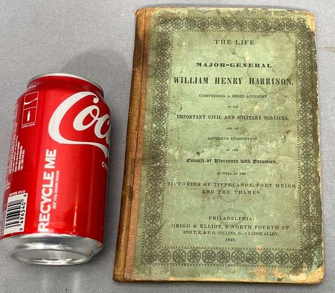 1840 Campaign Biography Of Harrison - Dixon's Auction at Crumpton