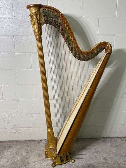 Regency Parcel Gilt Harp By Sebastian Erard - Dixon's Auction at Crumpton
