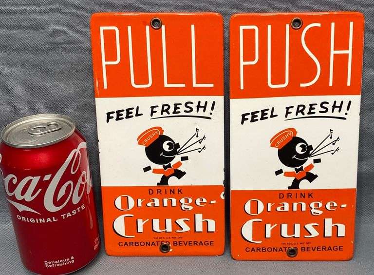 Pair Metal Signs - Dixon's Auction at Crumpton