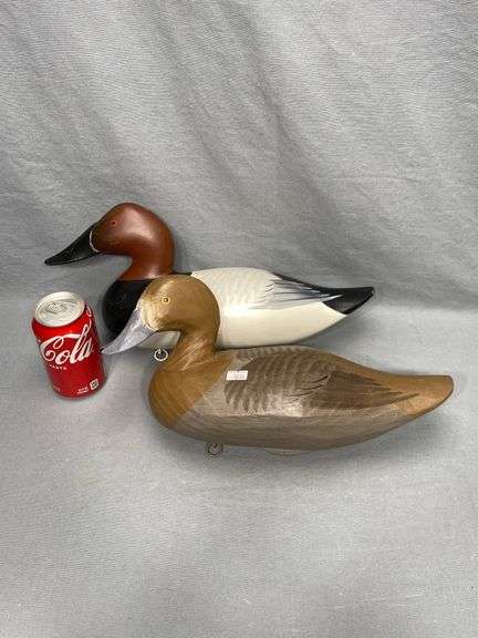 2 Charles Jobes Duck Decoys - Dixon's Auction at Crumpton