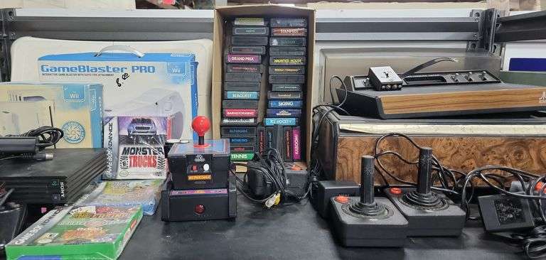 Vintage Atari Game System + Games, Ps2 Console, Game Blaster Pro Etc ...