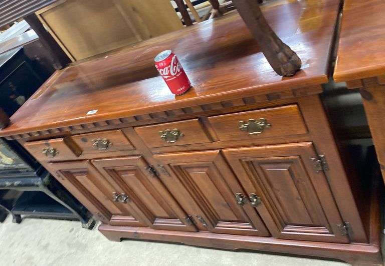 Link-Taylor Pine Hutch Base, Shadow On Top, Drawers Tight - Dixon's ...