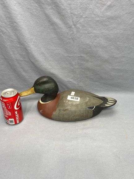 Mallard Duck Decoy-Signed - Dixon's Auction at Crumpton