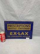 Vintage Ex-Lax Advertising Sign - Dixon's Auction at Crumpton