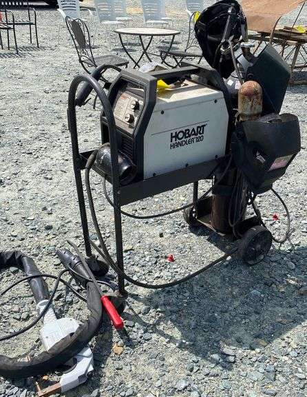 Hobart Handler 120 Welding Rig, Helmets, Etc. - Dixon's Auction at Crumpton