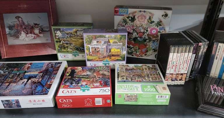 Lot Of Puzzles & Dvd Movies - Dixon's Auction at Crumpton