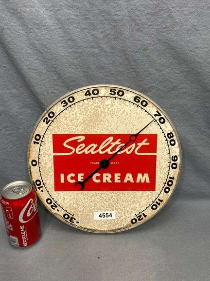 Vintage Sealtest Ice Cream Advertising Thermometer - Dixon's Auction at ...