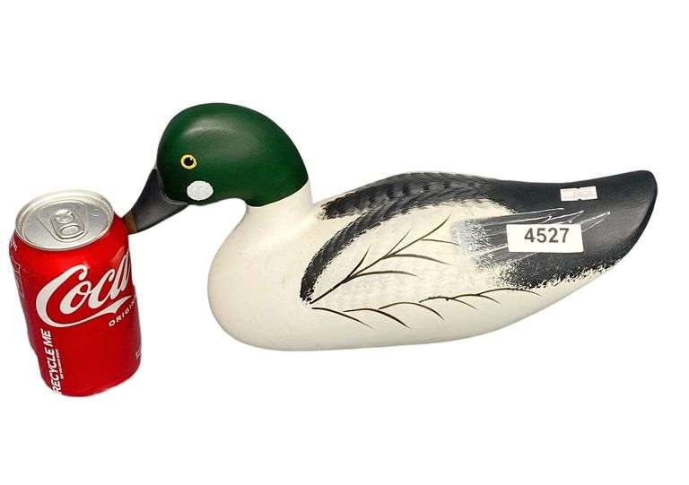 Jim Pierce Goldeneye Duck Decoy - Dixon's Auction at Crumpton