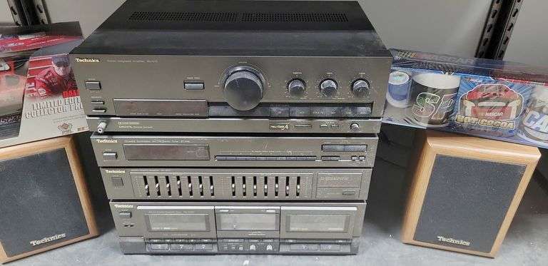 Lot Vintage Technics Stereo System, Speakers, Rc Cars - Dixon's Auction ...