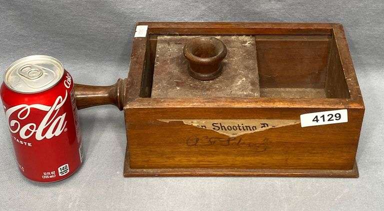 Primitive Wooden Marble Ballot Box - Dixon's Auction at Crumpton