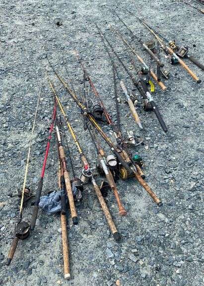 Generous Lot Of Vintage Fishing Rods - Dixon's Auction at Crumpton