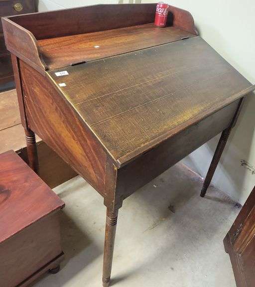 Antique Lancaster County Pa Grain Painted Schoolmaster's Desk - Dixon's ...