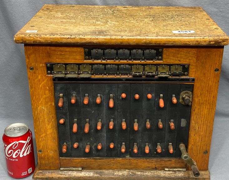 Antique Oak Cased Switchboard - Dixon's Auction at Crumpton