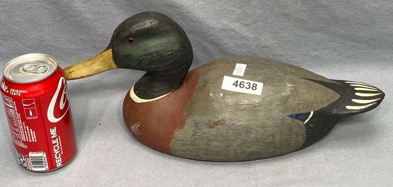 Mallard Duck Decoy-Signed - Dixon's Auction at Crumpton