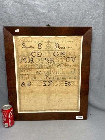 Antique Needlework Sampler - Dixon's Auction at Crumpton