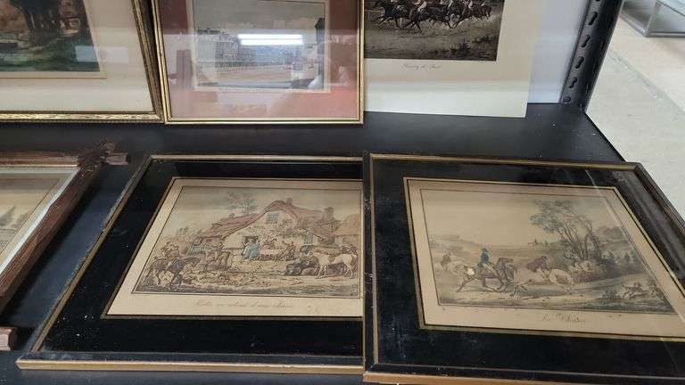 Lot Vintage Framed Prints, Antique Frame Etc - Dixon's Auction at Crumpton
