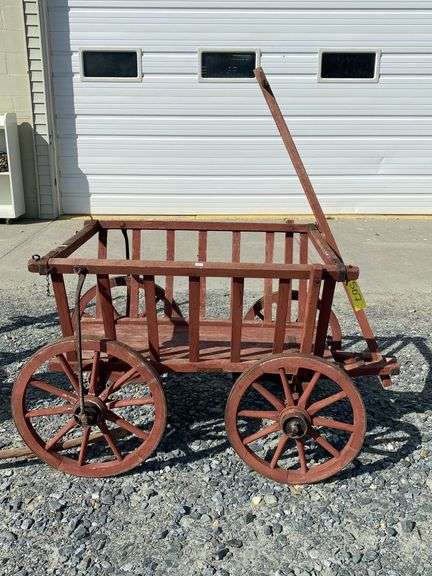 Antique Primitive Wooden Goat Cart - Dixon's Auction at Crumpton