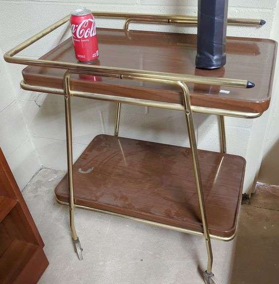 MCM Metal Bar Cart - Dixon's Auction at Crumpton